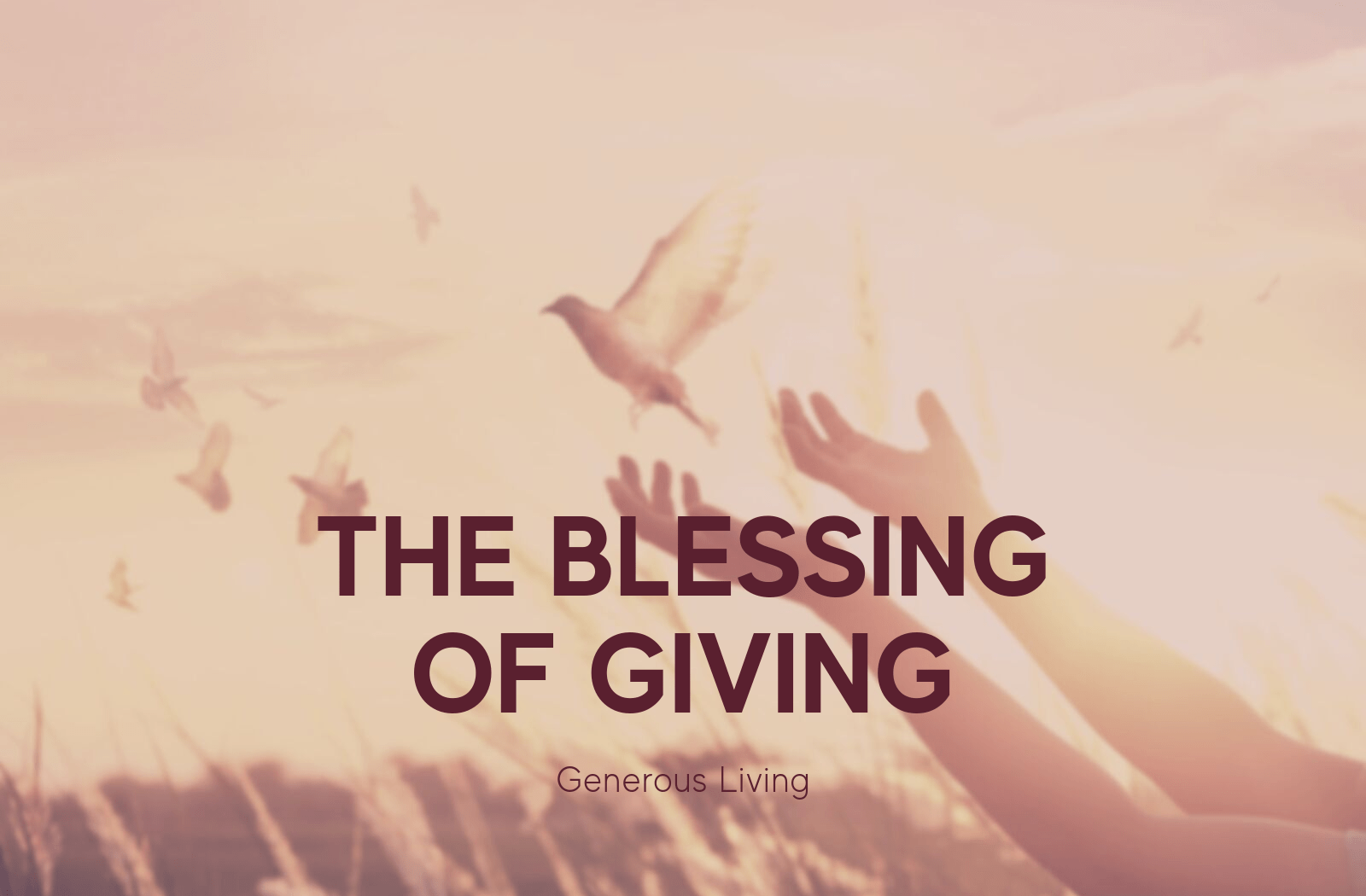 The Blessing of Giving: Generous Living | Worship Leaders University