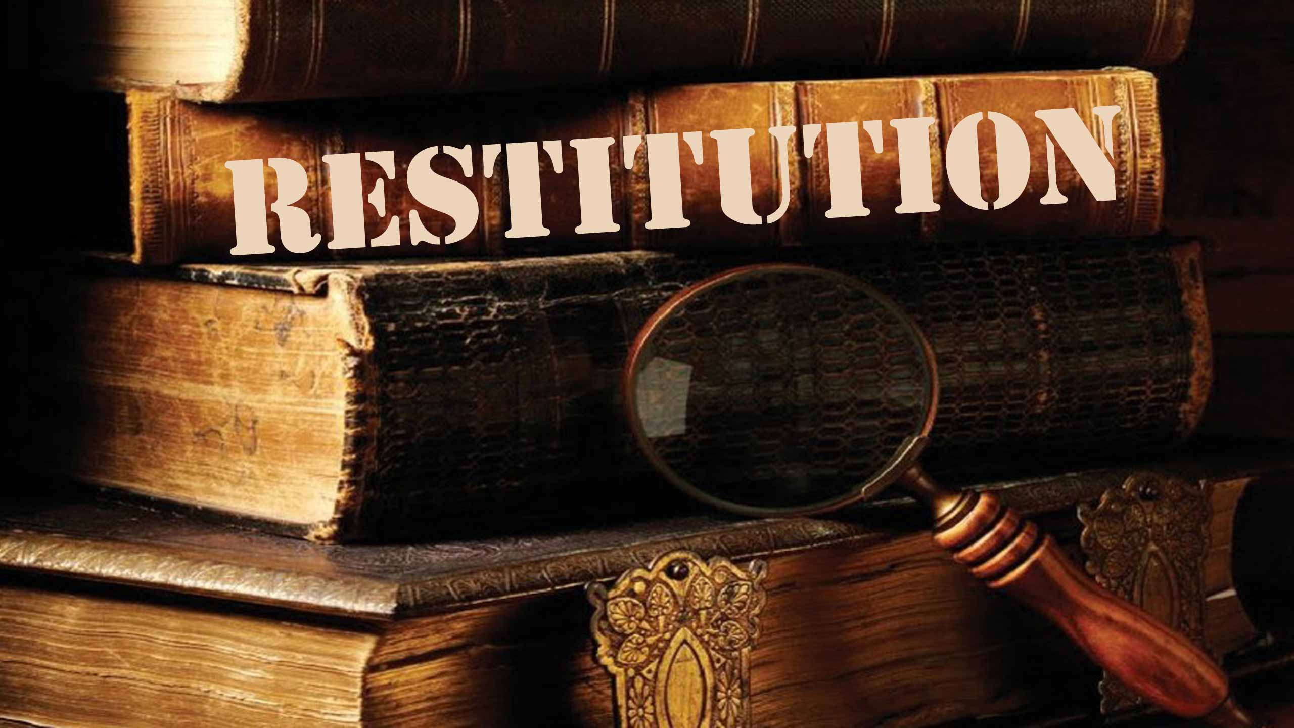 Restitution: Making Things Right | Worship Leaders University
