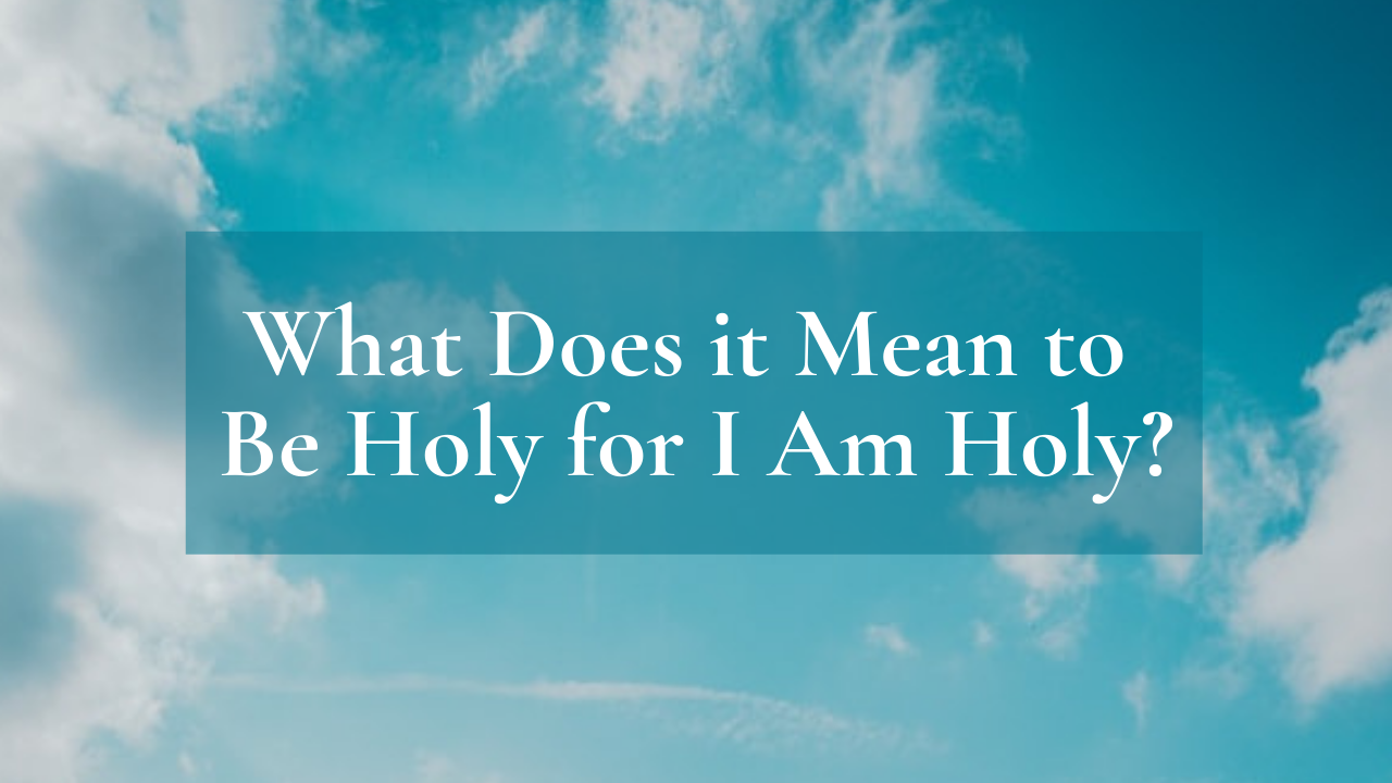 Be Holy Because I Am Holy: What Does That Mean? | Worship Leaders ...