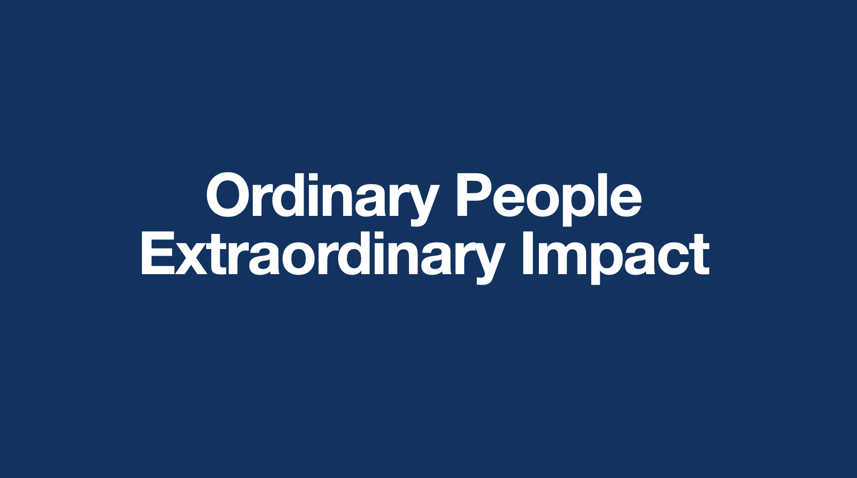 Ordinary People, Extraordinary Impact | Worship Leaders University