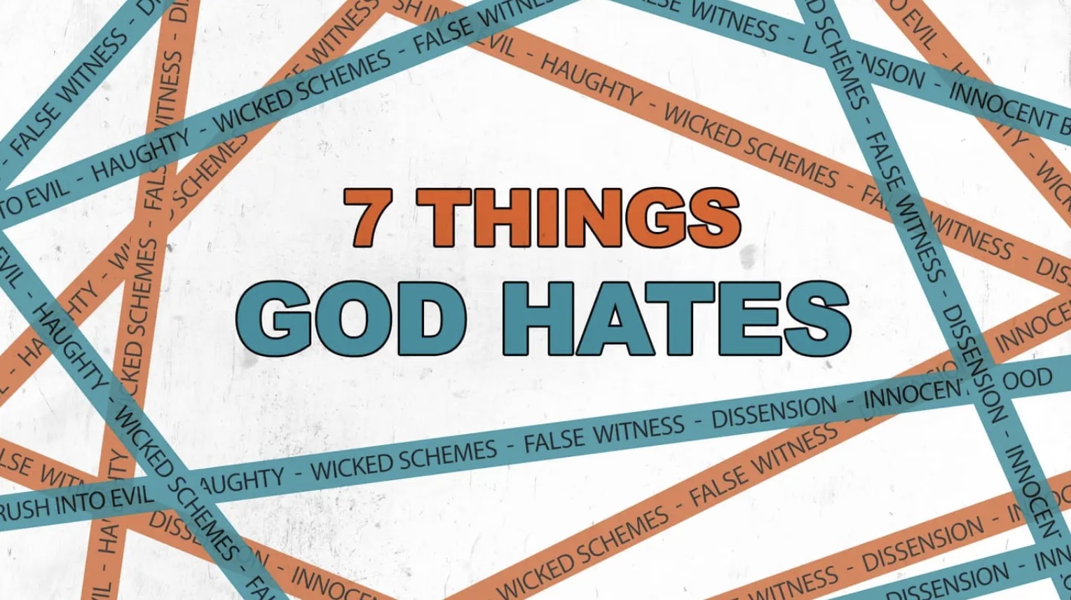 7 Things God Hates | Worship Leaders University